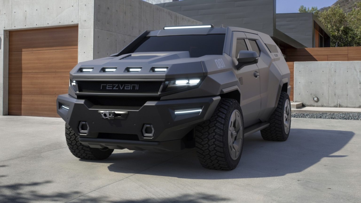 SUV blindado com base de Cadillac, Rezvani joga até spray de pimenta